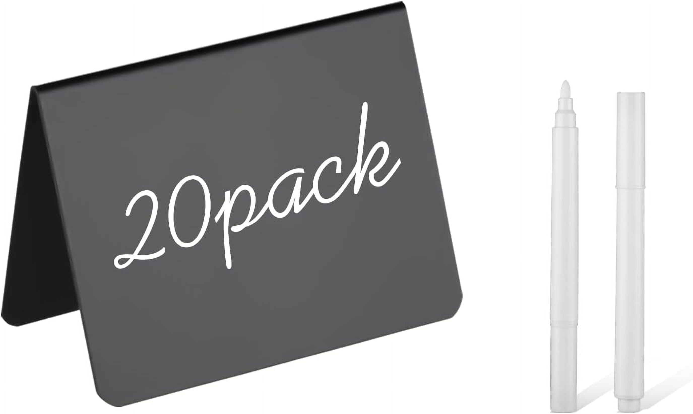 20 Pack 4"x3"Mini Chalkboard Signs for Chalk Sign for Food - Party ...