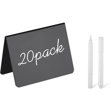 LYUMO 2 Set Mini Rectangle Chalkboard Signs with Easel Stand for ...