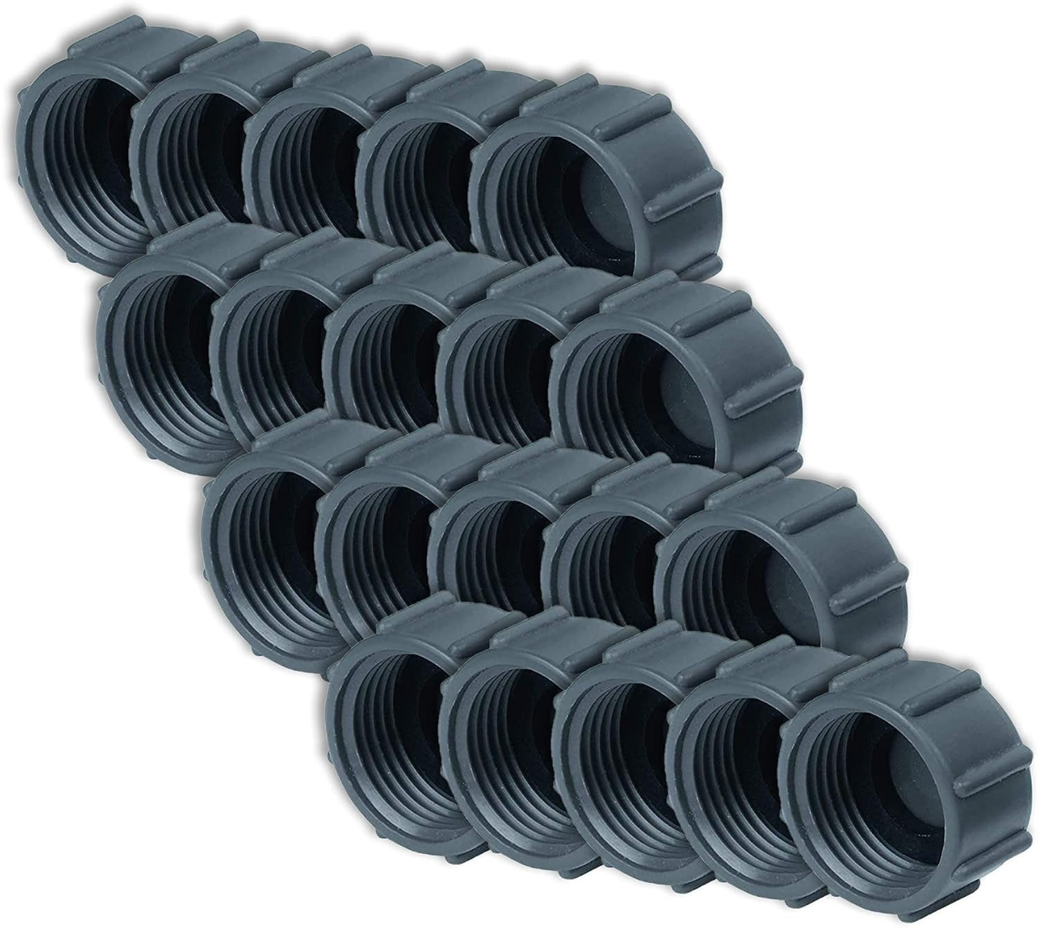 20 Pack (40 Total Caps) Gilmour Plastic 3/4 Inch Garden Hose Cap - 2 ...