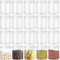 20 Pack 4oz Clear Plastic Jars with Lids,115ml Wide-Mouth Refillable ...