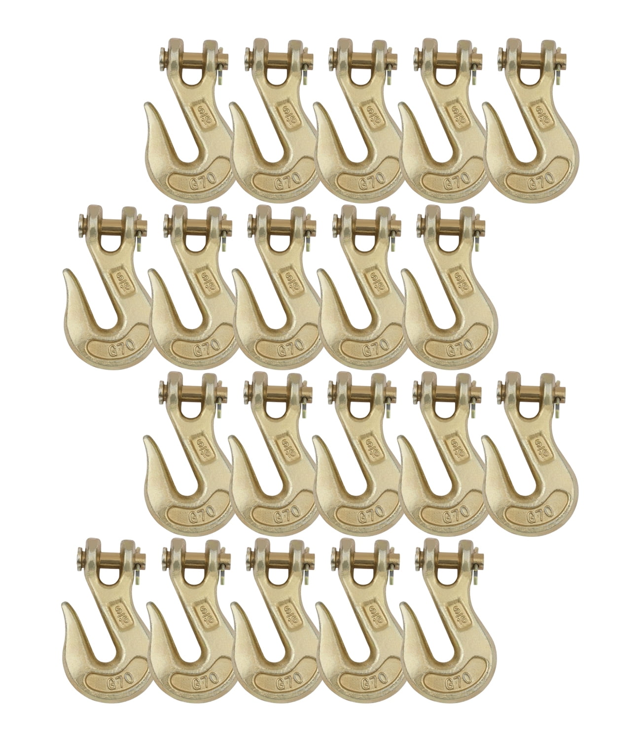 (20 Pack) 5/16 Grade 70 Clevis Grab Hooks Wrecker Tow Chain Flatbed ...