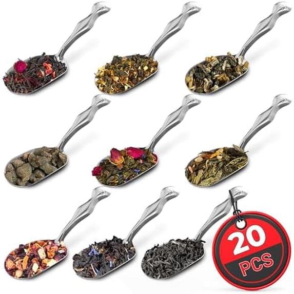 20 Pack 5.8" Stainless Steel Mini Food Scoops, Multipurpose Small ...
