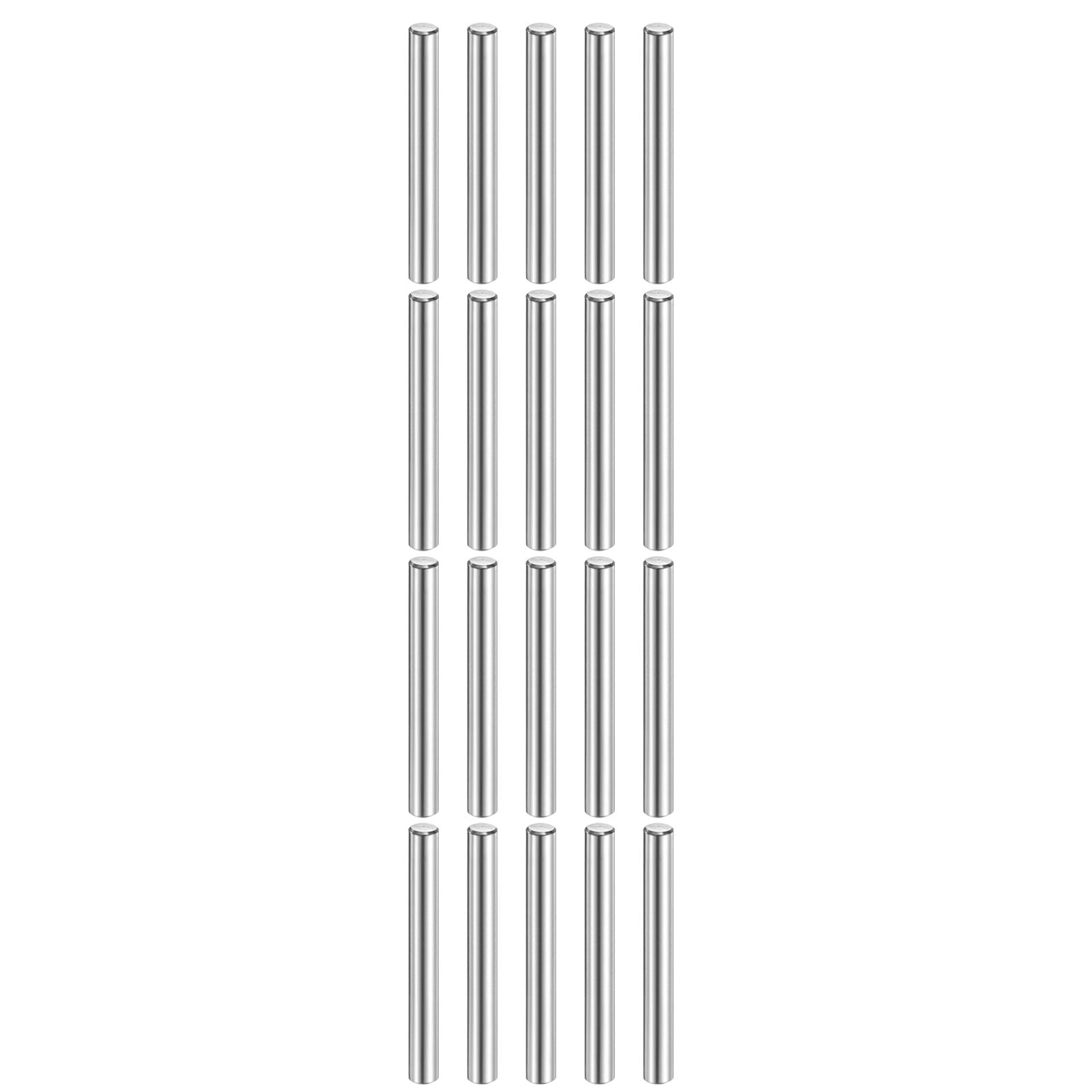 20 Pack 5 mm x 55 mm Dowel Pins, 316L Stainless Steel Cylindrical Dowel ...