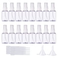 20 Pack 50ml(1.7oz) Empty Plastic Mist Mini Spray Bottles Atomizer ...