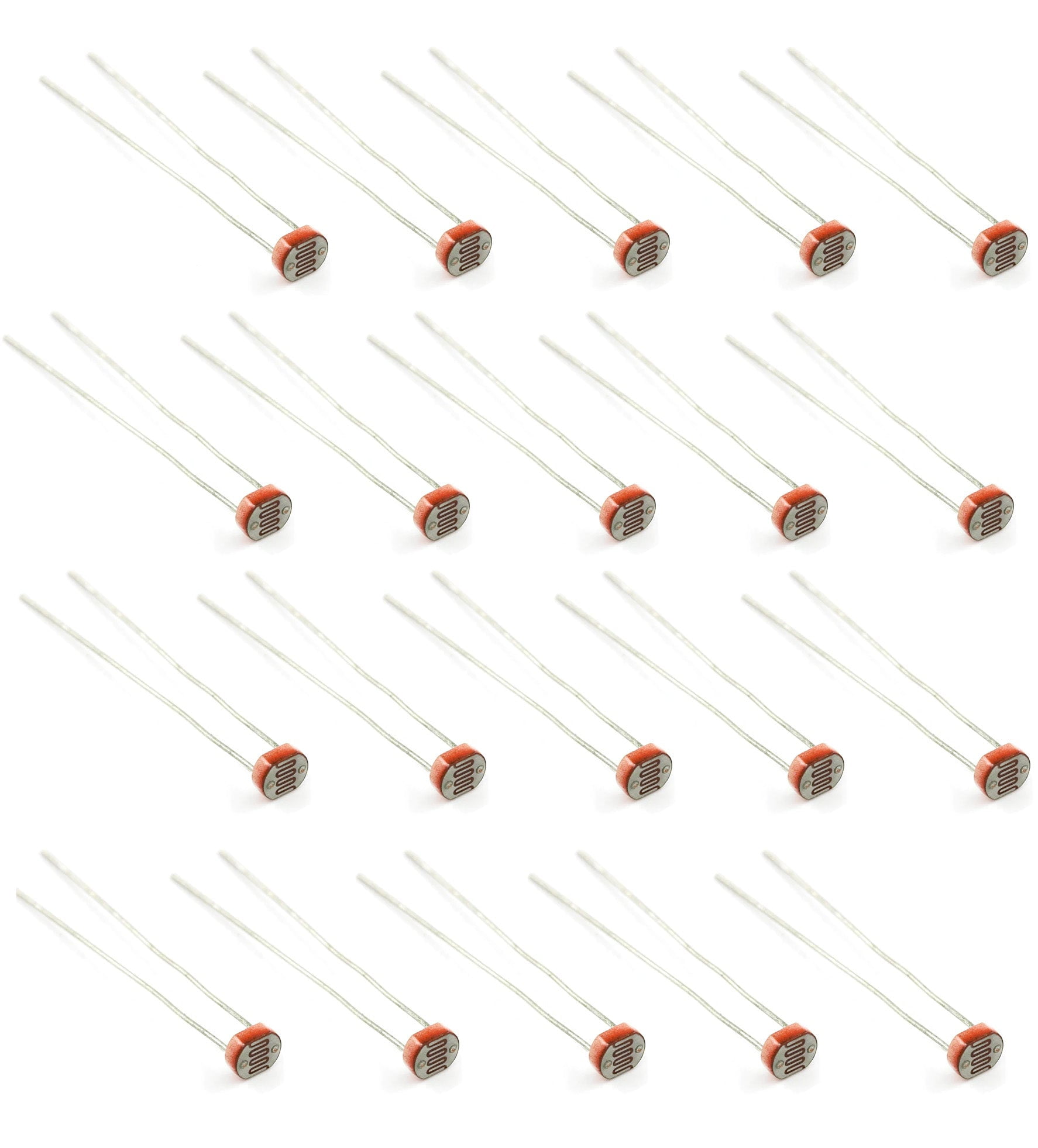 20 Pack 5mm Light Sensitive Resistor, Photoelectric Photo Cell (5516 ...