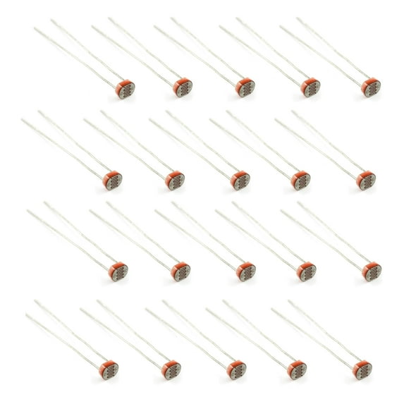 20 Pack 5mm Light Sensitive Resistor, Photoelectric Photo Cell (5516 ...