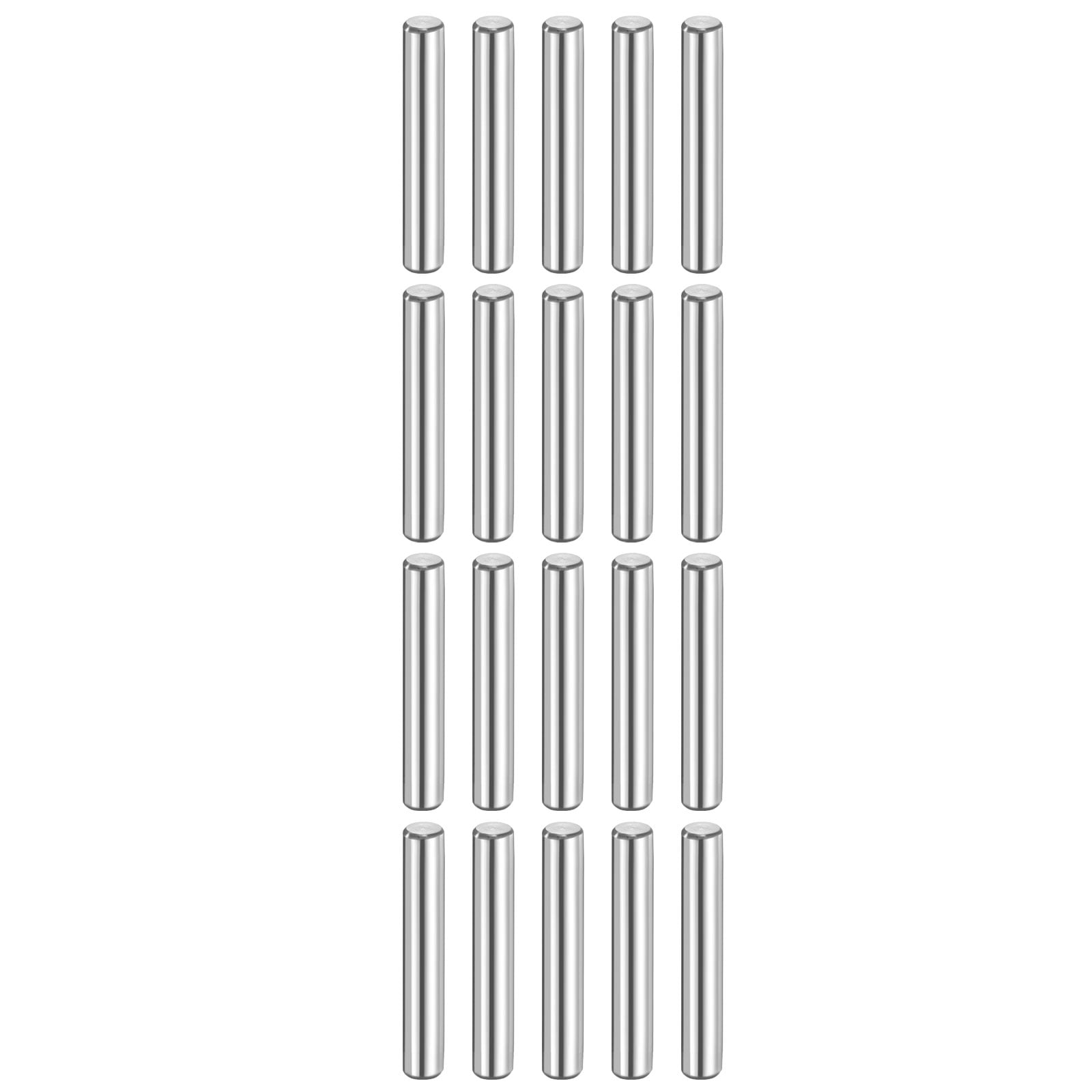 20 Pack 6 mm x 35 mm Dowel Pins, 316L Stainless Steel Cylindrical Dowel ...