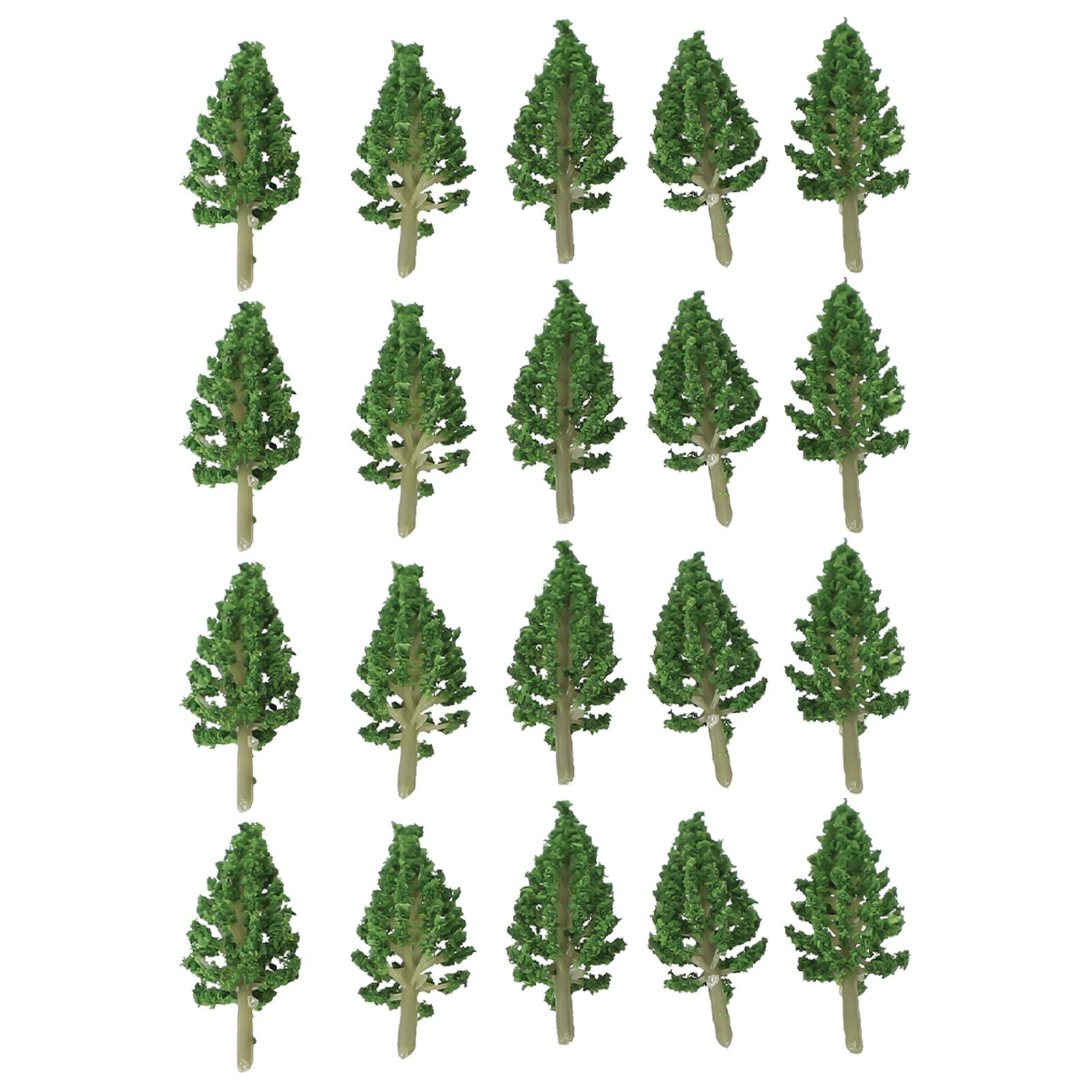 20 Pack 6CM Artificial Pine Model Trees for Train Railway Diorama ...