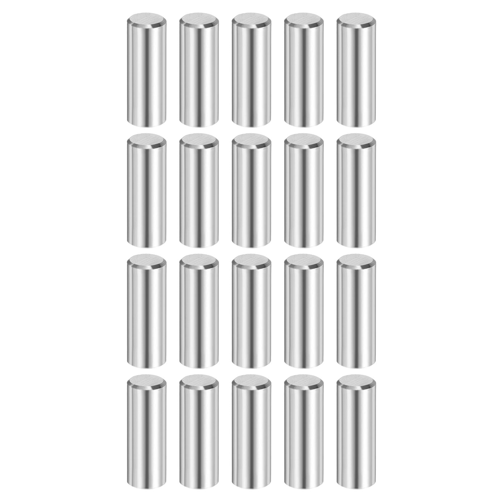 20 Pack 8 mm x 20 mm Dowel Pins, 316L Stainless Steel Cylindrical Dowel ...