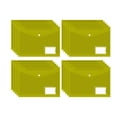 20 Pack A4 Clear Snap Button Document Folders, Plastic File Envelopes ...