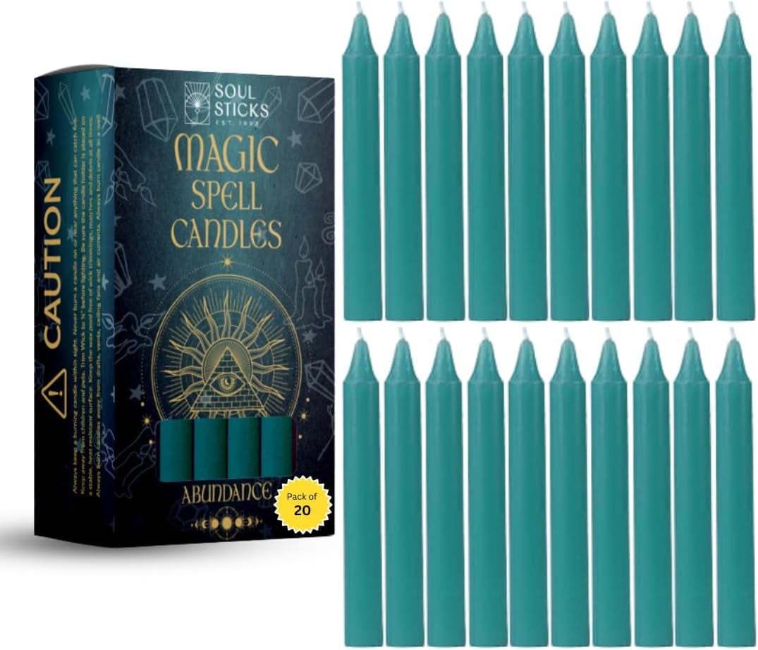 20-Pack Abundance Magic Spell Chime Taper Candles in Purple - Perfect ...