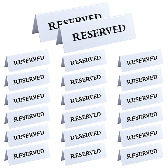 Table Reserved Signs