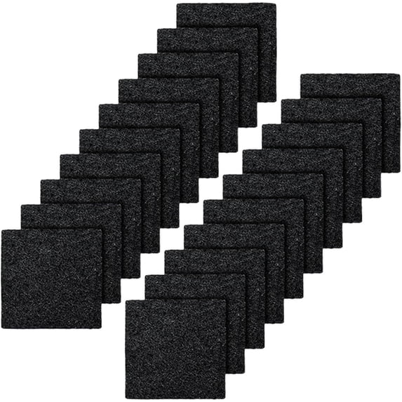 20 Pack Activated Charcoal Trash Can Filters, Long-Lasting Purifying ...