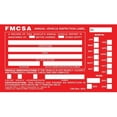 20 Pack Aluminum Annual Vehicle Inspection Label With Punch Boxes Red