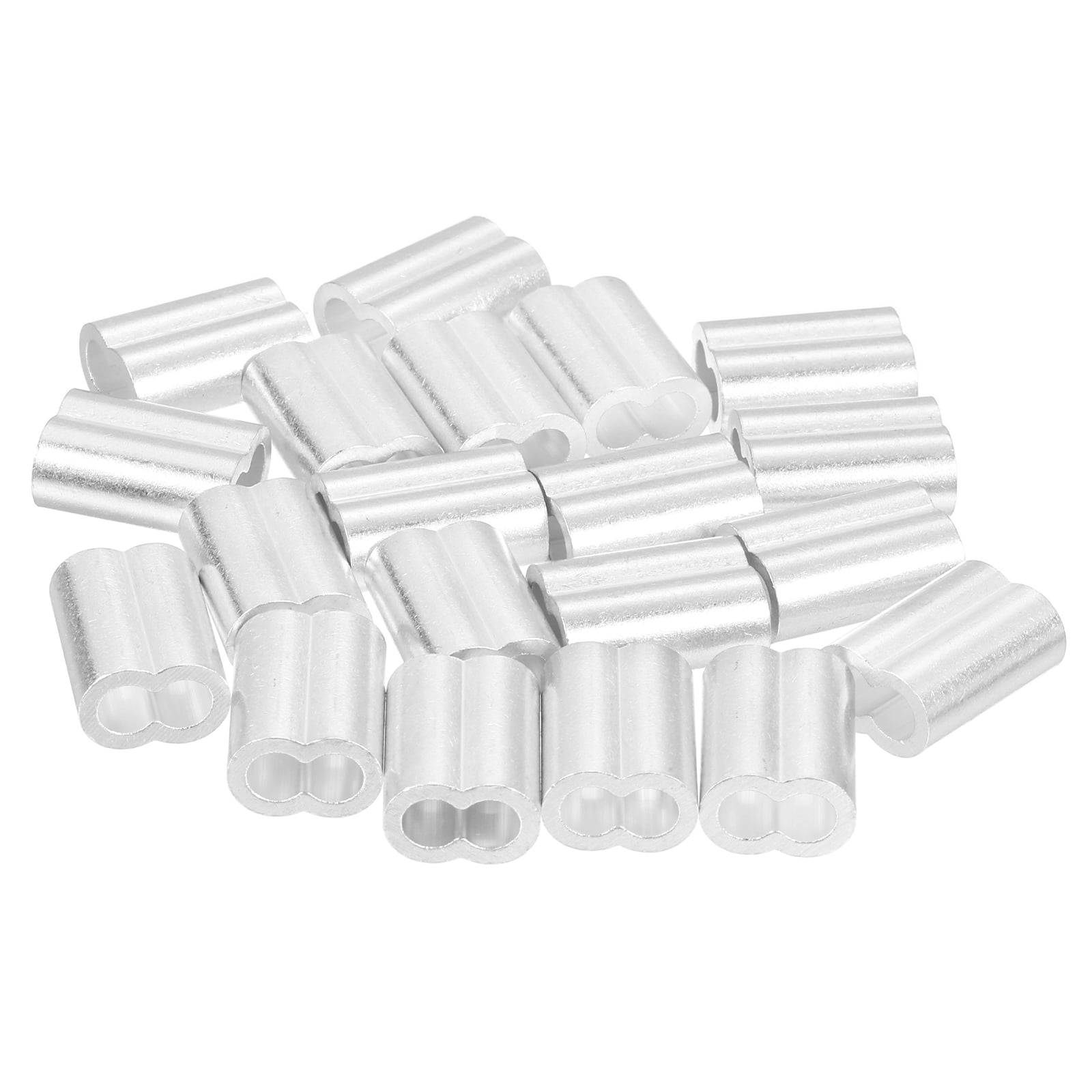 20 Pack Aluminum Crimping Loop Sleeve for 3/16" Diameter Wire Rope ...