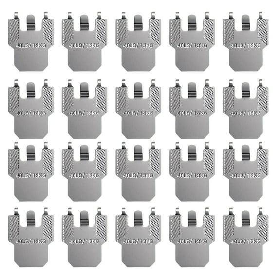 20 Pack Angled Decorative Wall Hooks, Reinforced Stainless Steel ...