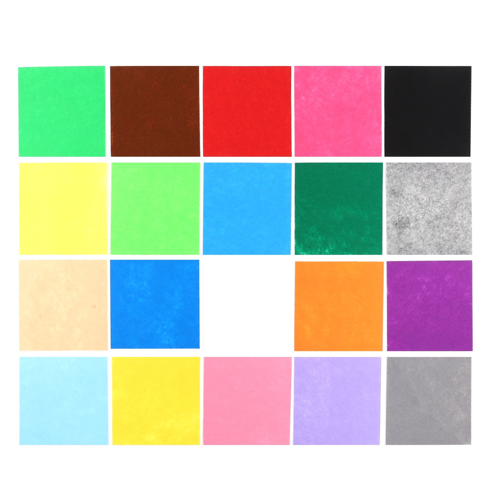 20-Pack Assorted Color Felt Fabric Sheets, Soft & Odorless, 30x30cm ...
