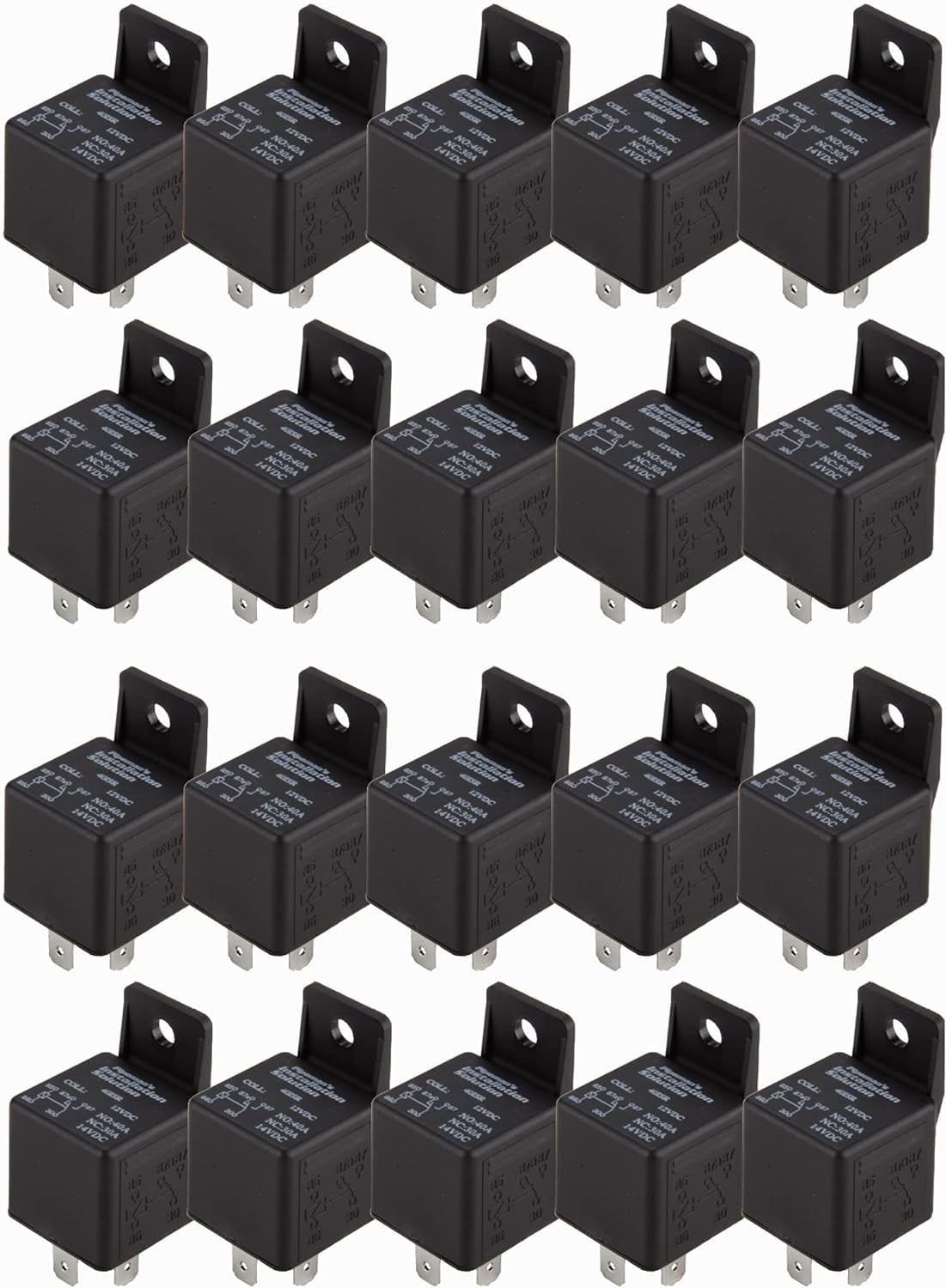 20 Pack Audiopipe 12 volt 30-40 amp Car Automotive Alarm Audio Relay ...