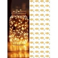20-Pack Battery-Powered Warm White Fairy Lights - 100cm Silver Wire ...