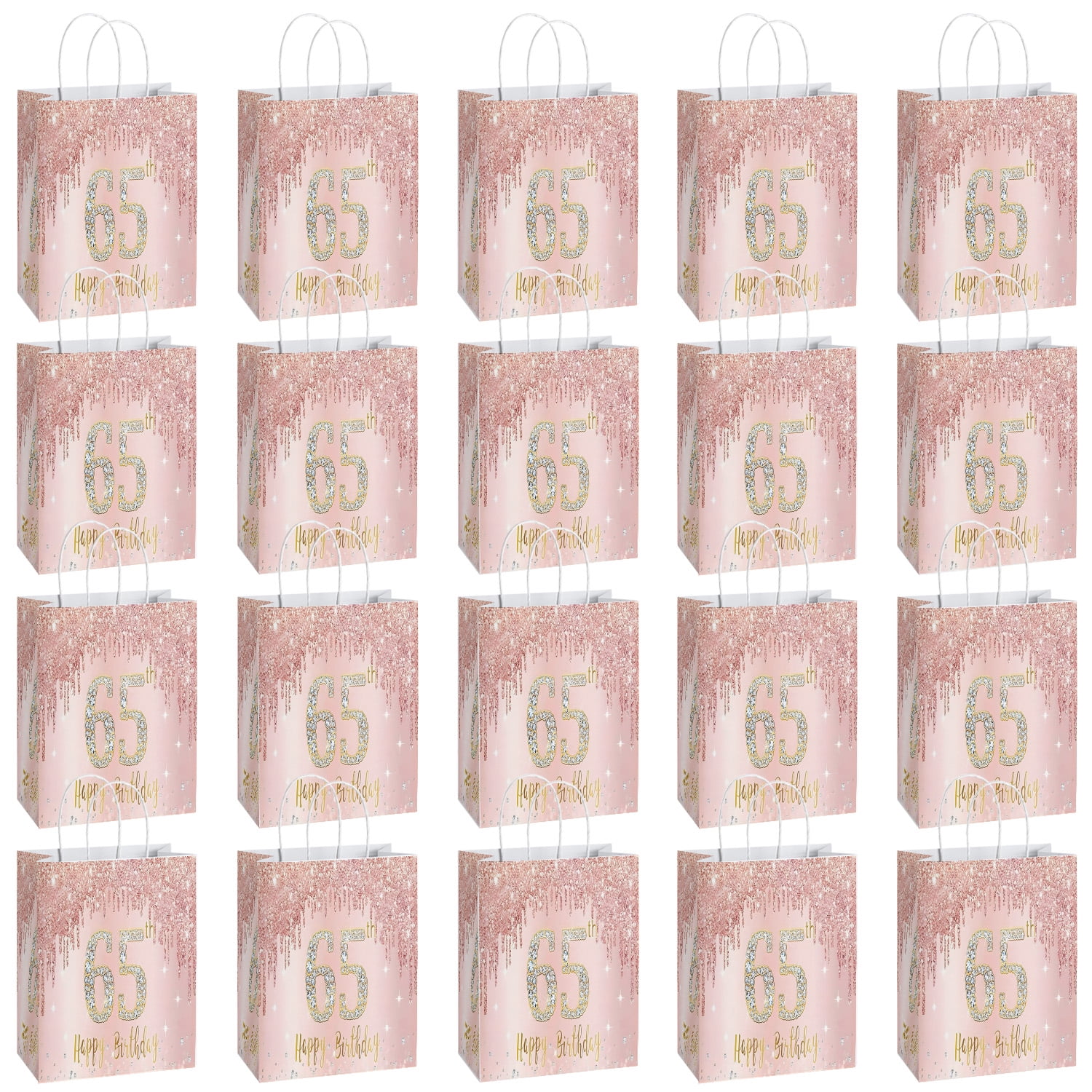 20 Pack Birthday Party Supplies Favor Bags for Adult - Decorative Gift ...