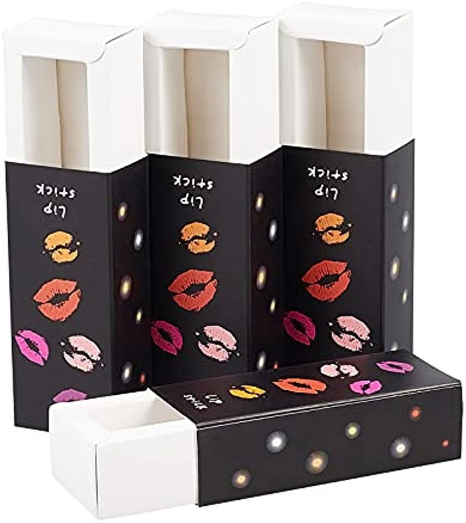 20 Pack Black Lipstick Packaging Boxes Lip Gloss Boxes Essential Oil ...