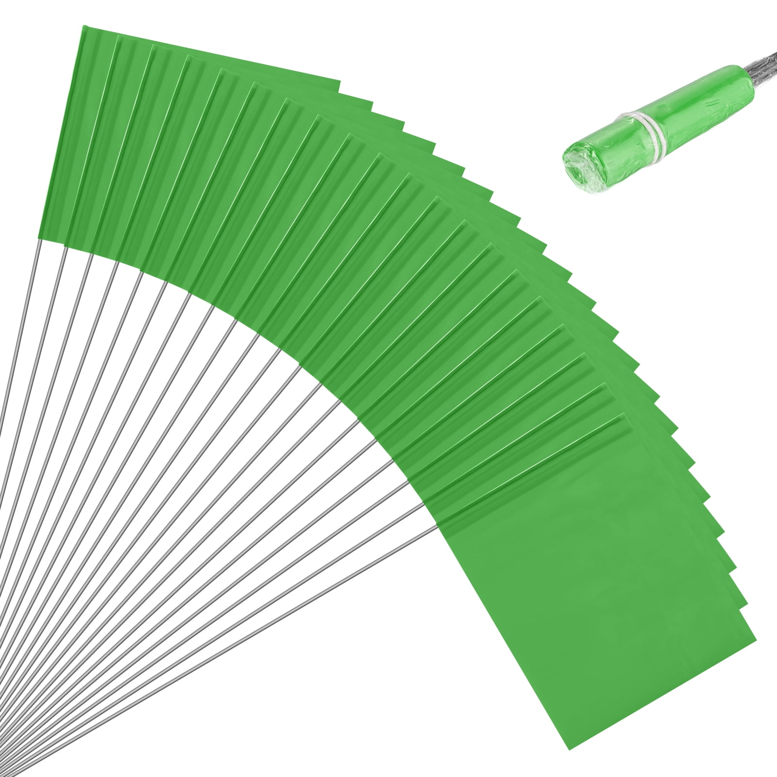 20-Pack Blank Marking Flags, 15x5.1x4 Inch Waterproof Yard Flags ...
