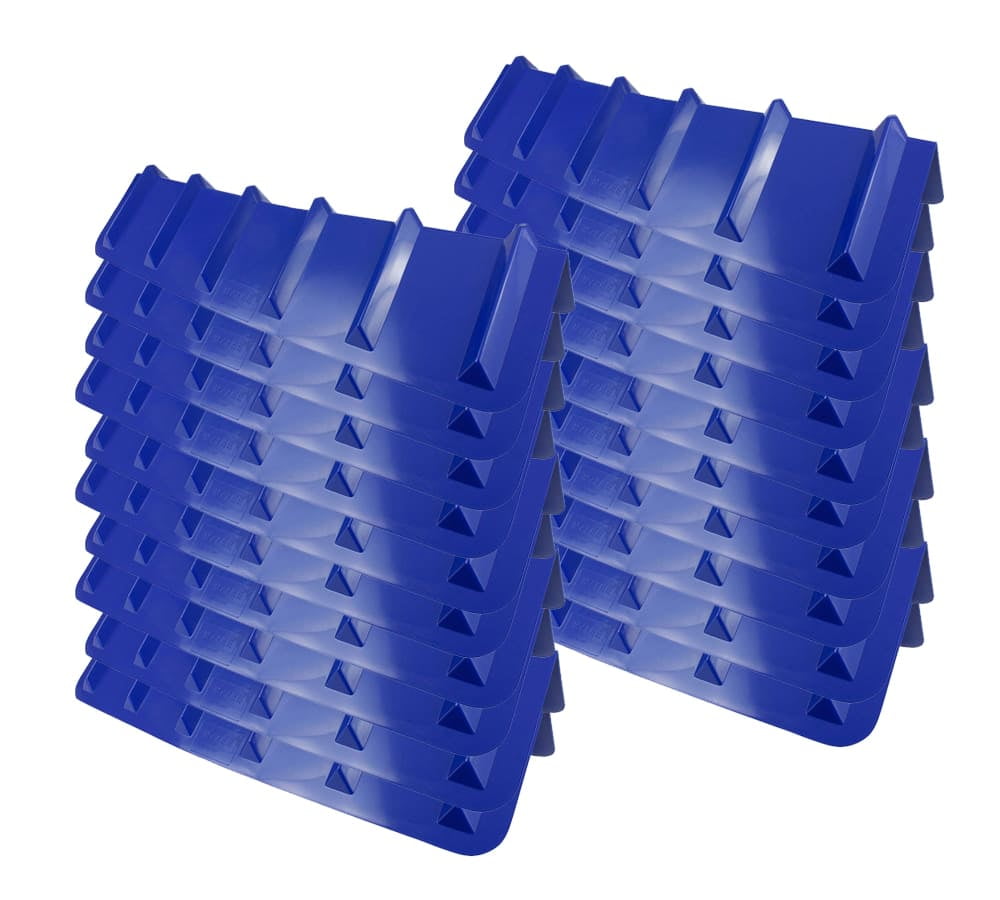 20 Pack Blue Flatbed Edge Protectors - 8" x 8" x 36" | V Shaped Winch ...