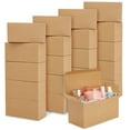 20-Pack 9x4.5x4.5-Inch Brown Cardboard Boxes with Lids for Gifts ...