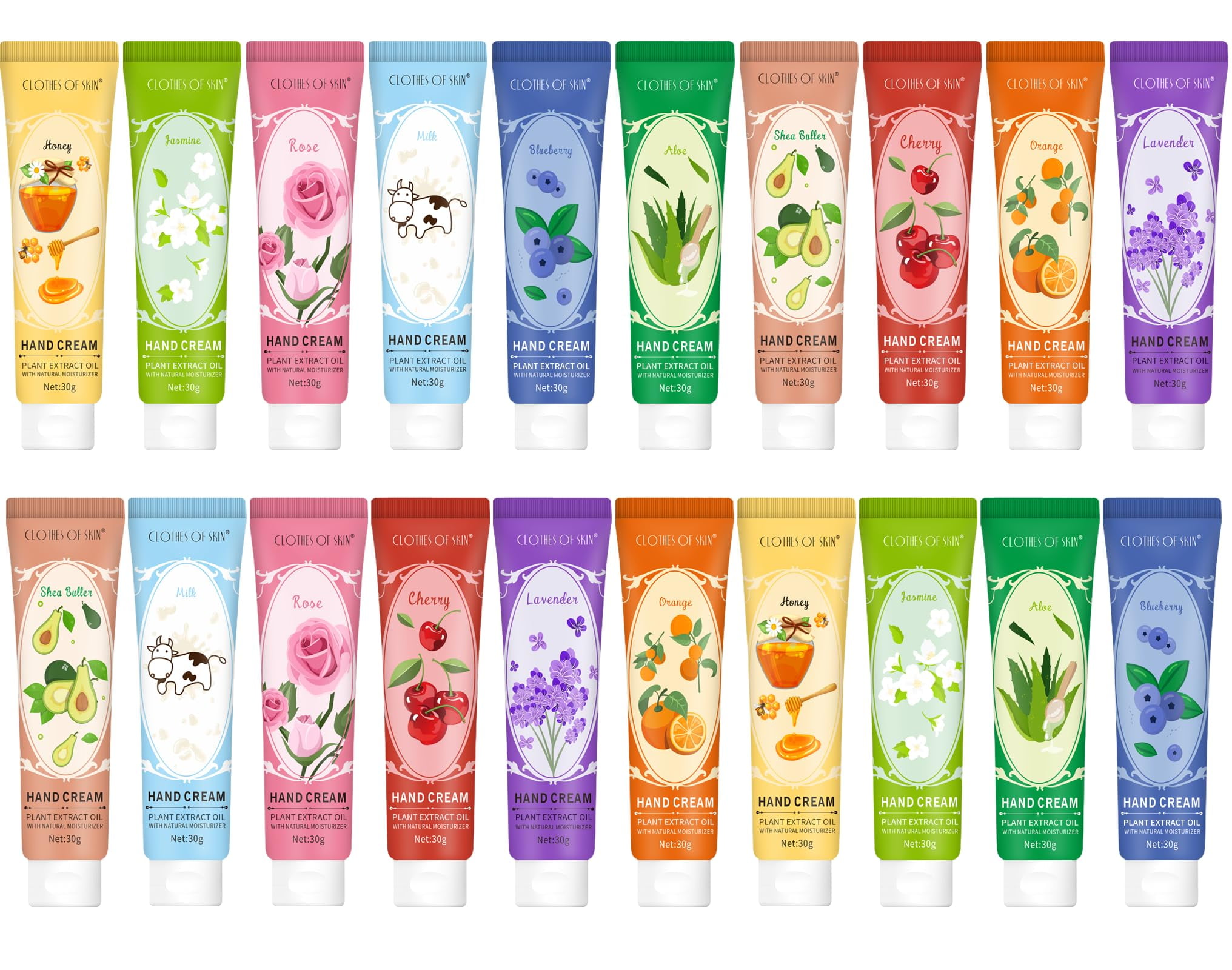 20 Pack Bulk Hand Lotion Gifts Set, Moisturizing Hand Cream for Dry ...