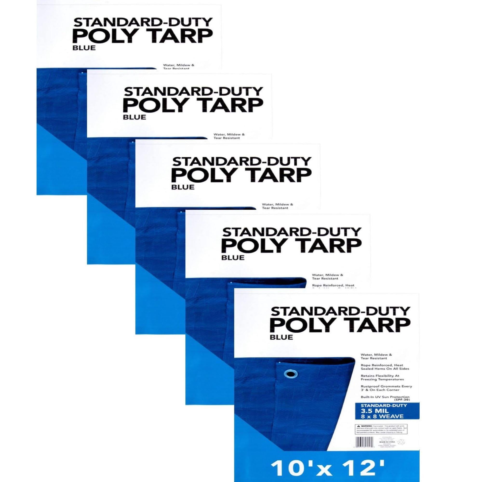 20 Pack of Bulk Wholesale 12’L x 10’W Heavy Duty Waterproof Tarp Covers ...