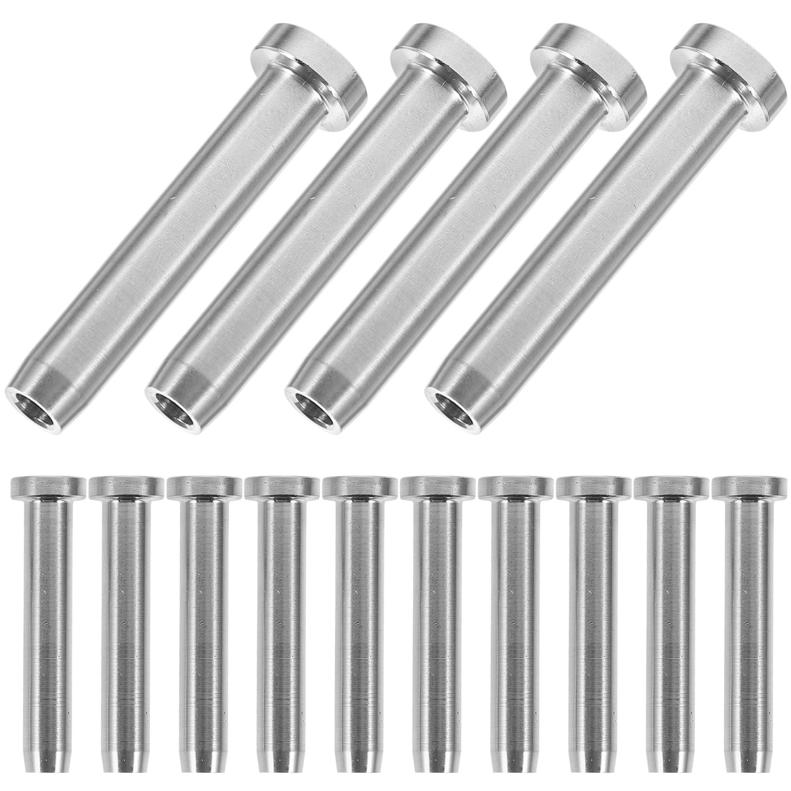 NUOLUX Wire Railing Fastener Silver 20Pack 1.6In - Walmart.com