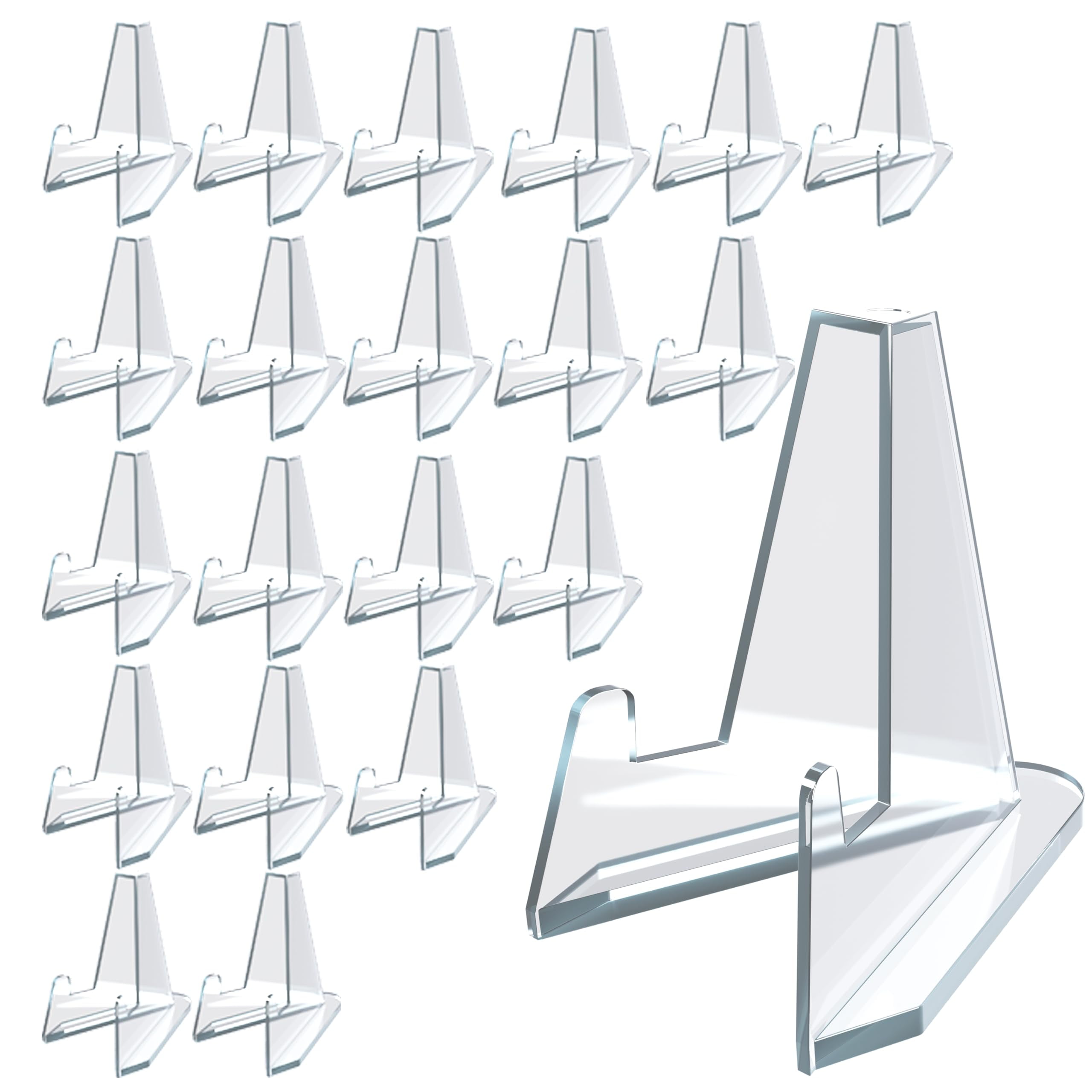 20 Pack Card Display Stand, Acrylic Easel Card Display, Sports Card ...