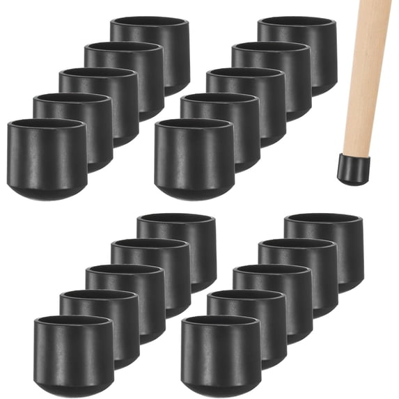 20-Pack Chair Leg Caps, 5/8 Inch(16mm) PVC Floor Protectors for Folding ...