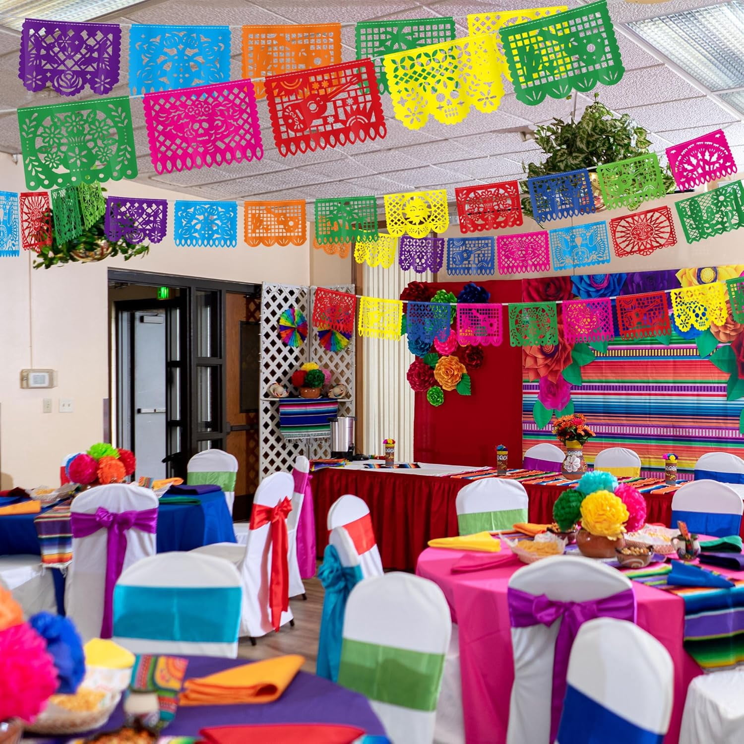 20 Pack Cinco De Mayo Banner, 360 FT Fiesta Banner Mexican Party ...