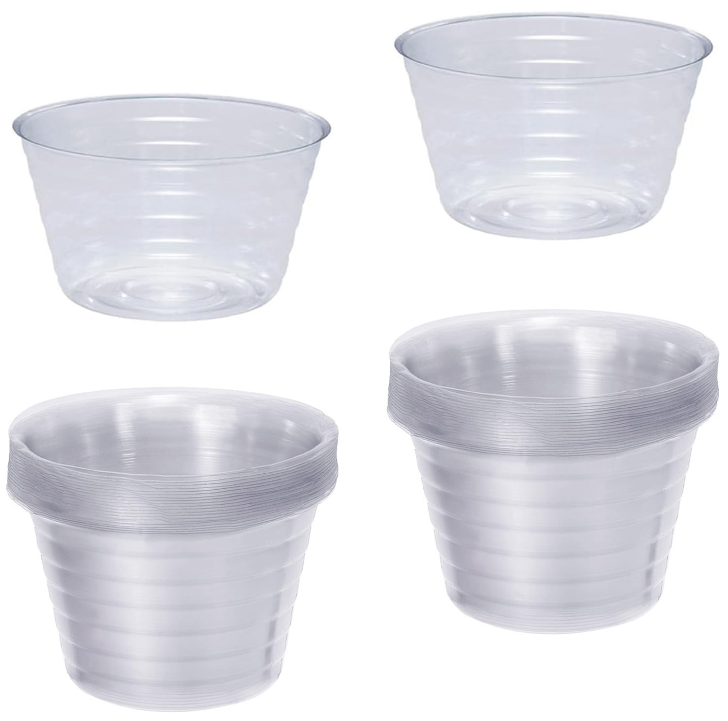 20 Pack Clear Plant Saucer Drip Trays,Happon 5 inch Plant Plate Dish ...