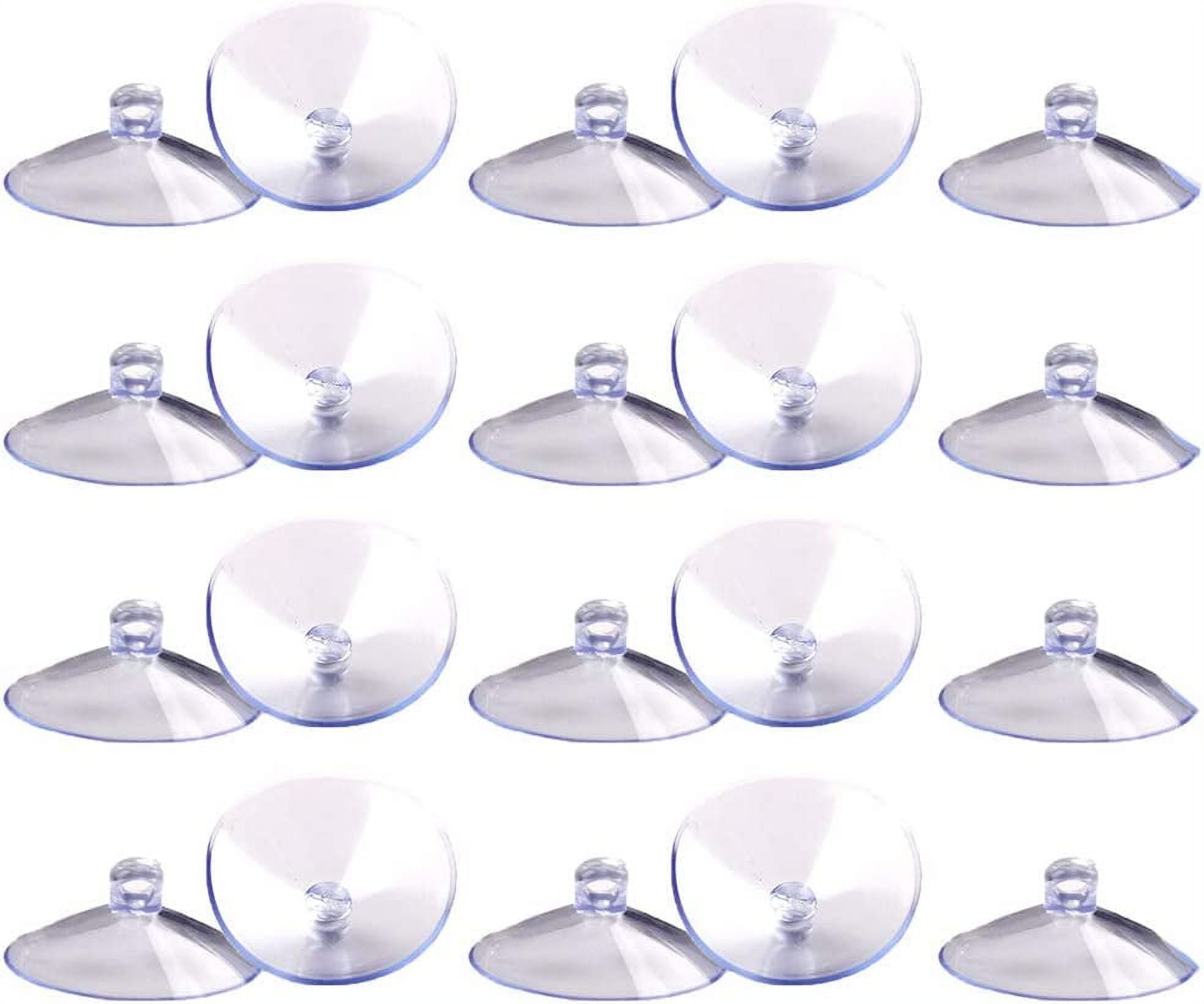 20 Pack Clear Suction Cups PVC Plastic Sucker Without Hooks for Home ...