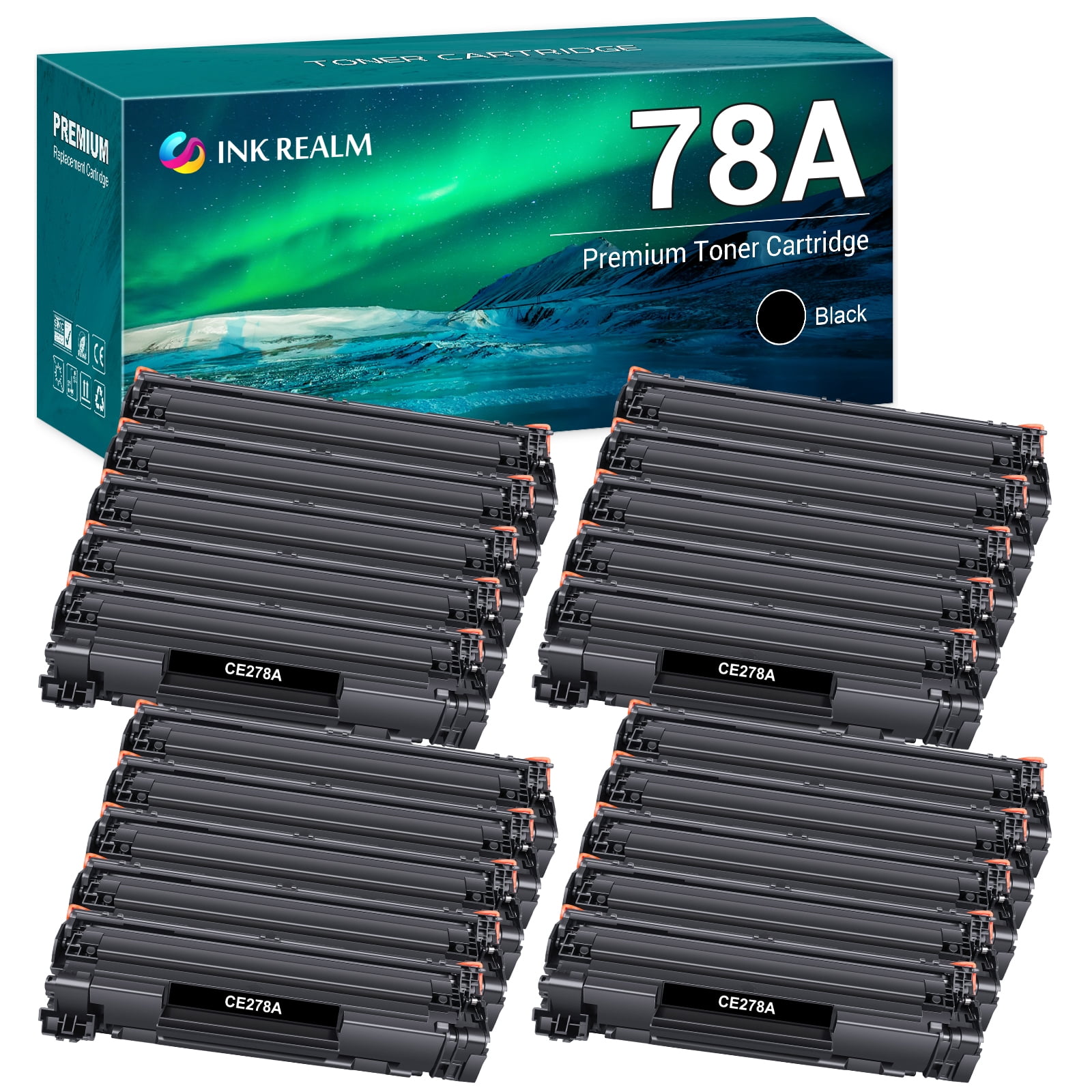 20-Pack Compatible Toner for HP CE278A 78A P1606dn 1536dnf MFP M1536dnf ...