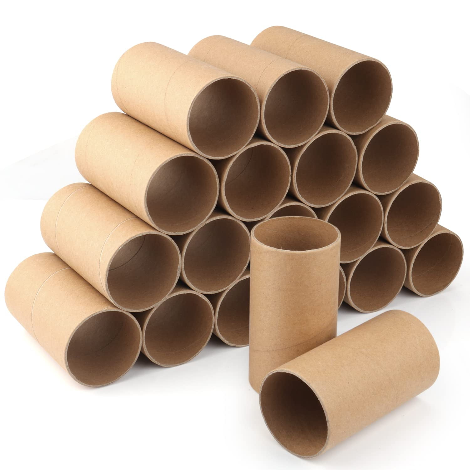 20 Pack Craft Rolls JKF25 Brown Cardboard Tubes Crafting Paper Round ...