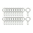 Uxcell Curtain Rings with Clips Strong Decorative Metal Drapery Shower ...