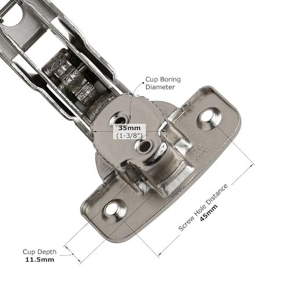 20 Pack DTC Wide Angle Corner Lazy Susan Pantry Self Closing 155 Degree ...