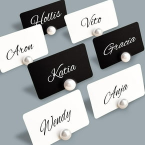Food Label Holders and Table Number Stands for Buffets and Events
