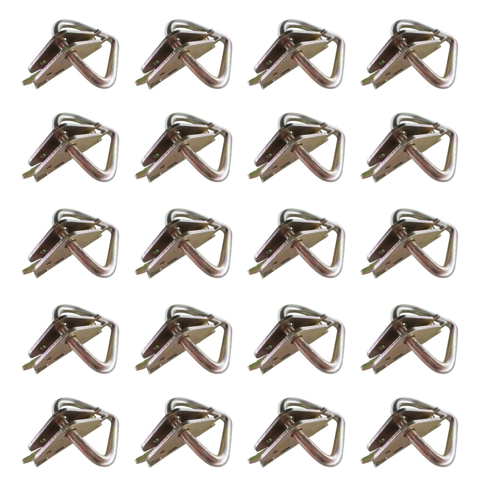 20 Pack E Track 2" D Ring Tie Down Fitting for Enclosed Trailer Tie ...