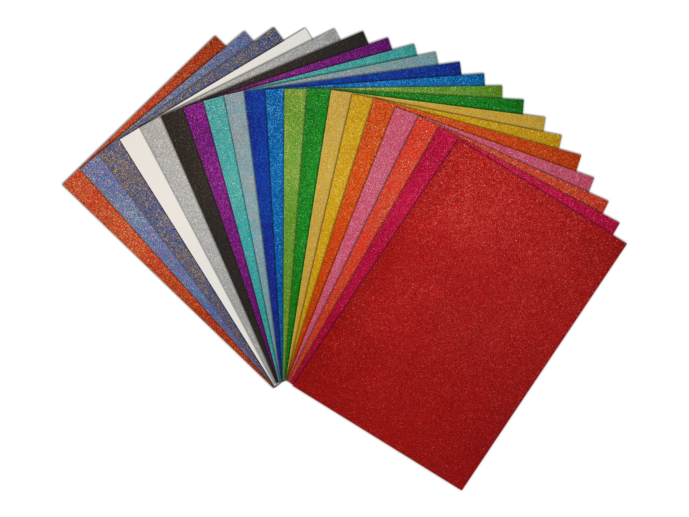 20 Pack Extra Large Glitter Foam Sheets, 12 x 17.5 Inch, by Better ...