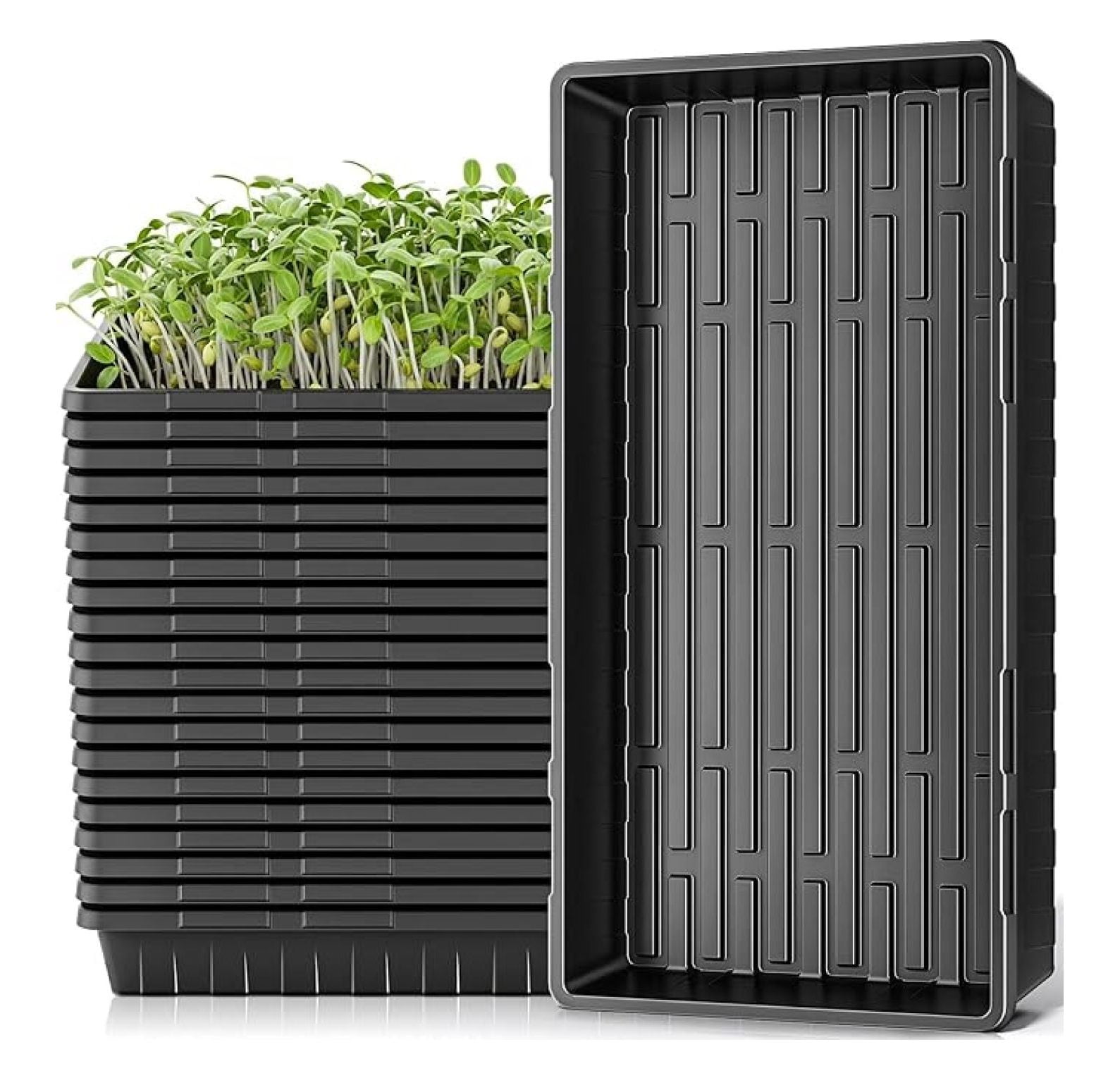 20 Pack Extra Thick 1020 Heavy Duty Seed Starter Trays - No Holes ...