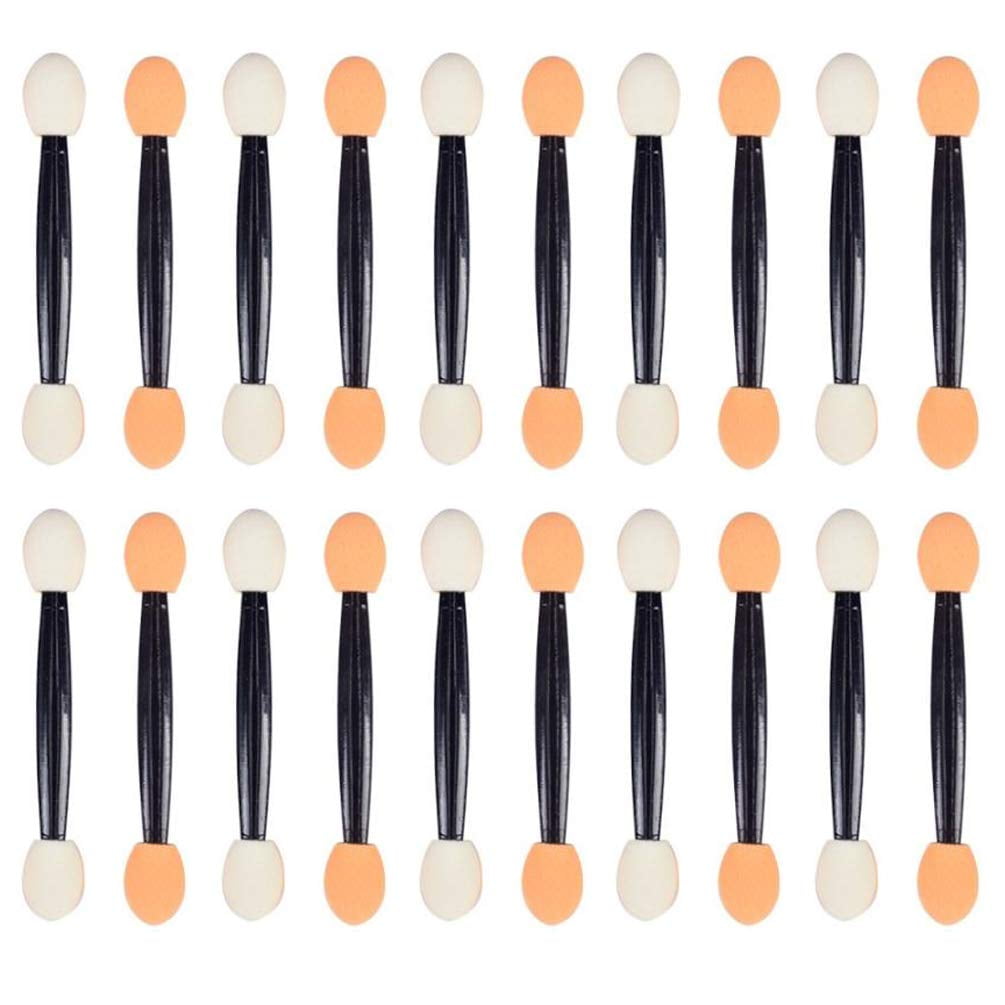 (20 Pack) Eyeshadow Applicator Brush Sponge Tipped Makeup Tool Dual ...