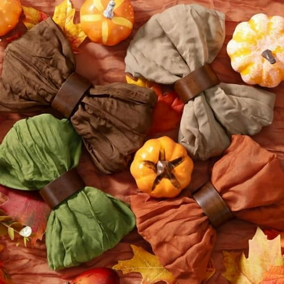 20 Pack Fall Cheesecloth Napkins Washable Thanksgiving Cloth Napkins ...