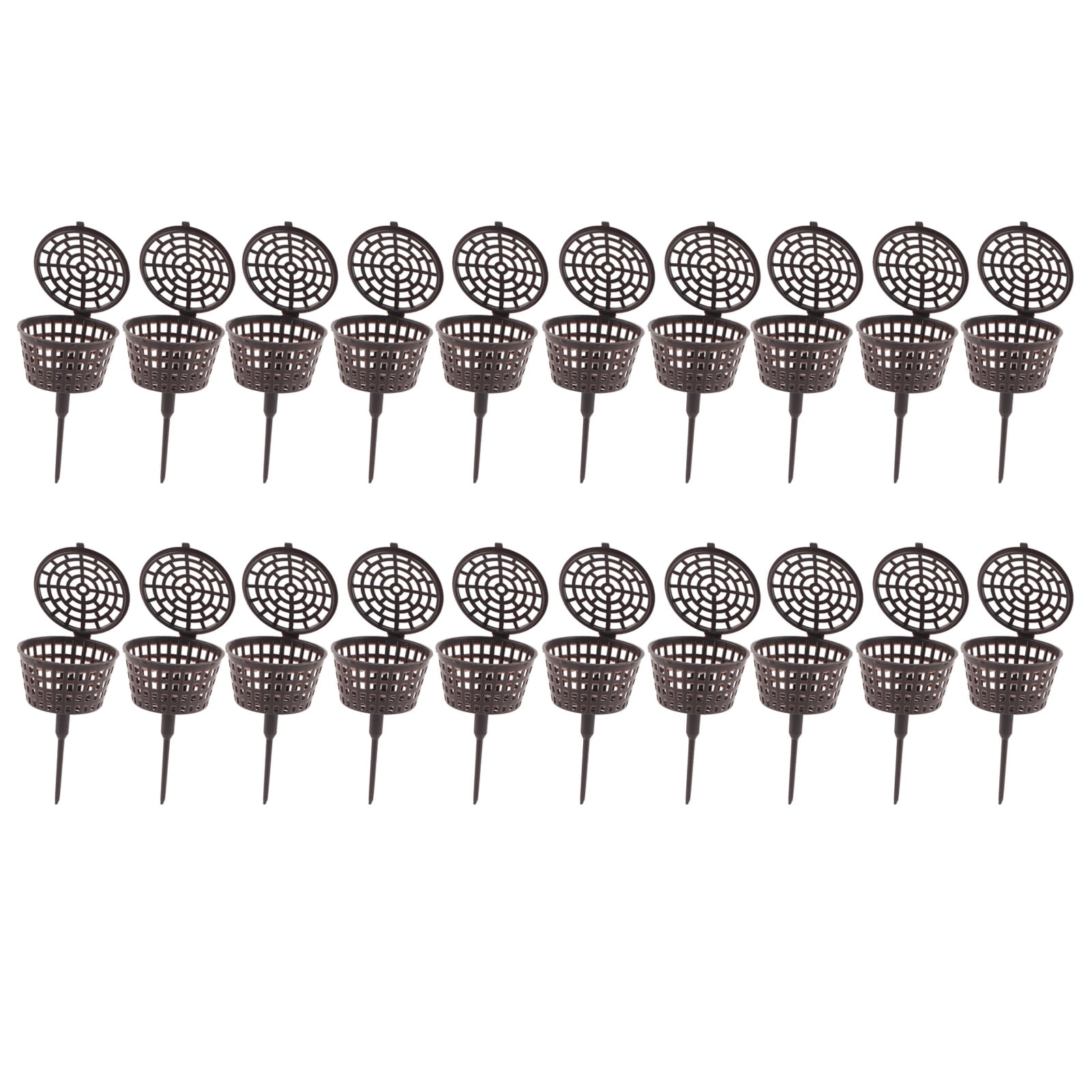 20-Pack Fertilizer Mesh Baskets with Lids — Succulent Food Net Pots ...