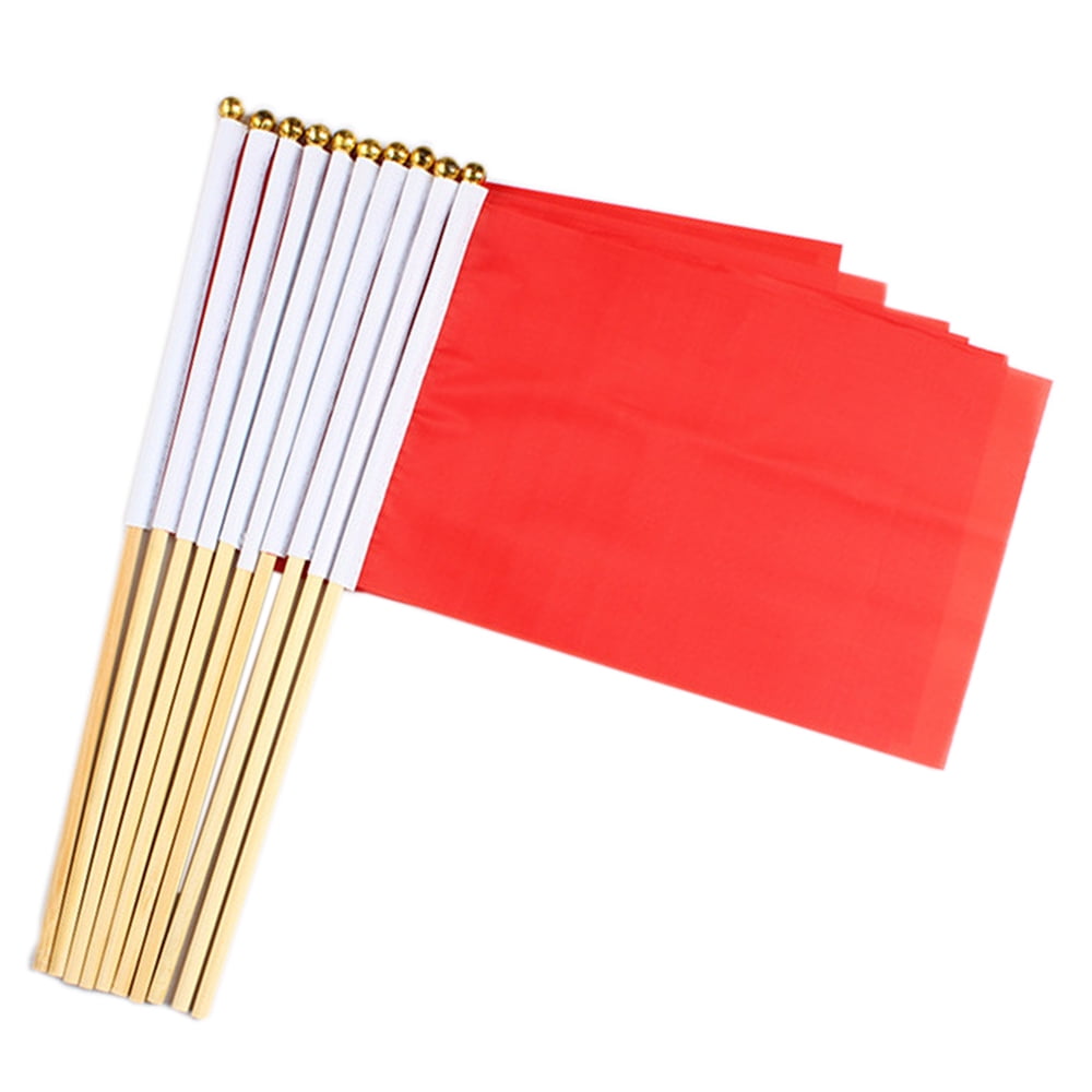 20 Pack Flag Small Mini Plain DIY Flags on Stick, Party Decorations for ...