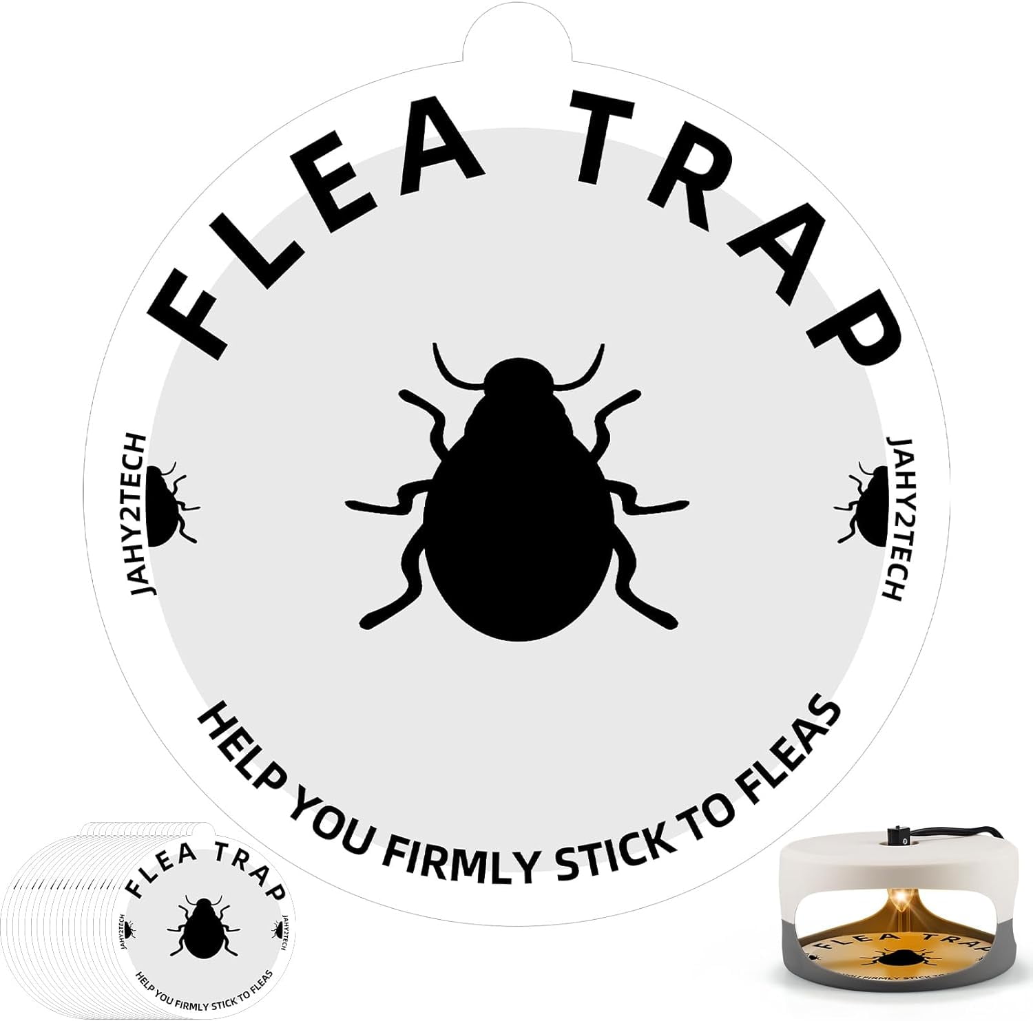 20 Pack Flea Trap Refill Discs 7.1 Inches Sticky Pad Refills, Natural ...
