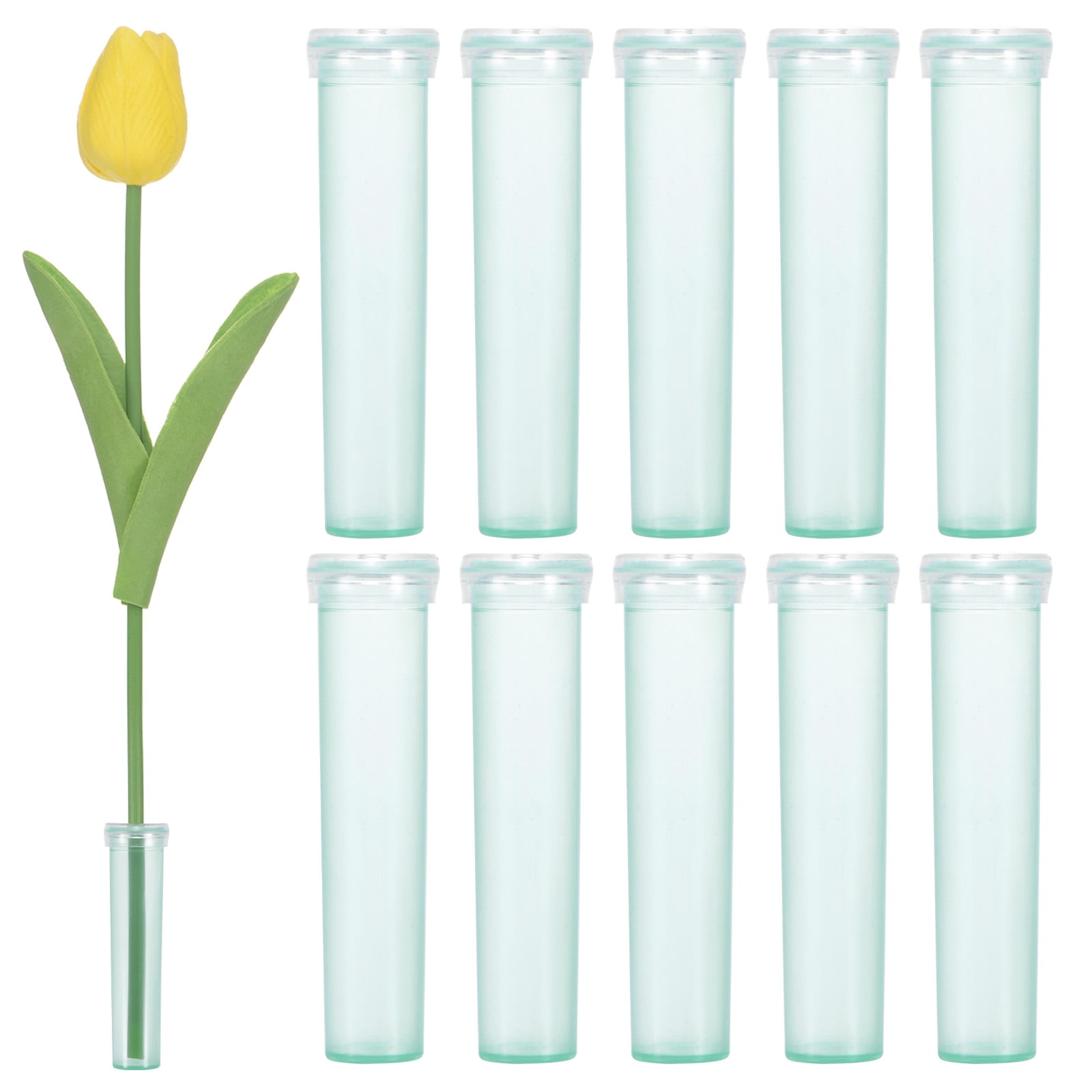 20-Pack Floral Water Tubes, 2.8 Inch 10ml Plastic Flower Tubes with ...